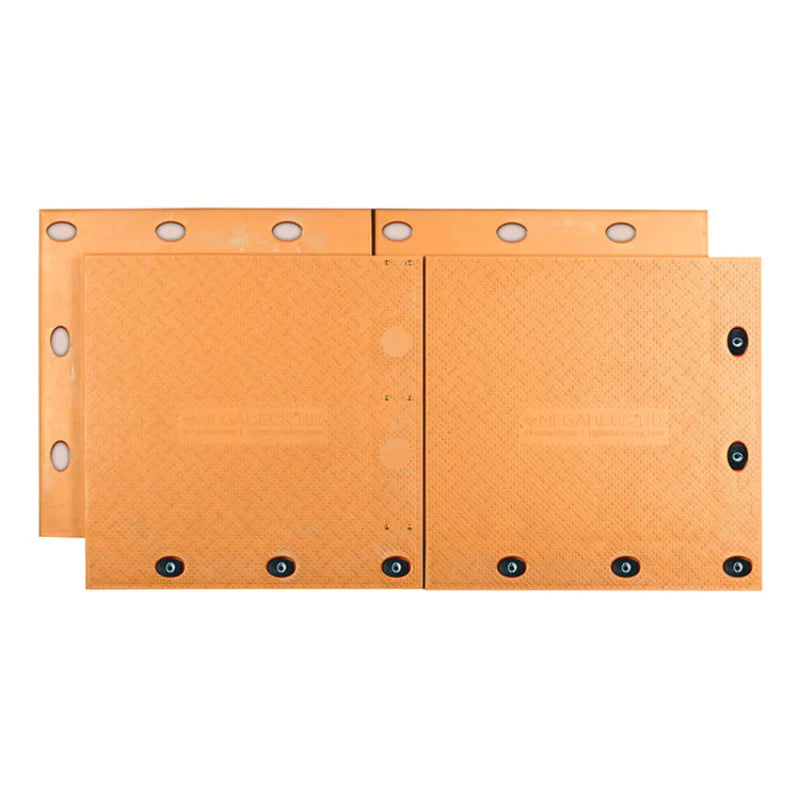 MegaDeck Heavy-Duty Composite Access Mat - 14' x 7.5' Orange HDPE ...